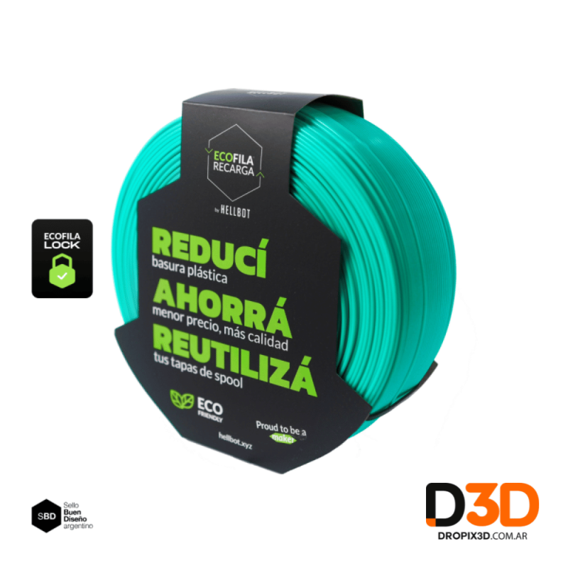 Filamento PLA Hellbot Lock 1kg | Precisión, Colores Vibrantes y Fácil ...